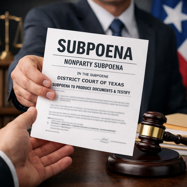 Texas Nonparty Subpoenas Explained: What Rule 176 Really Allows (and ...