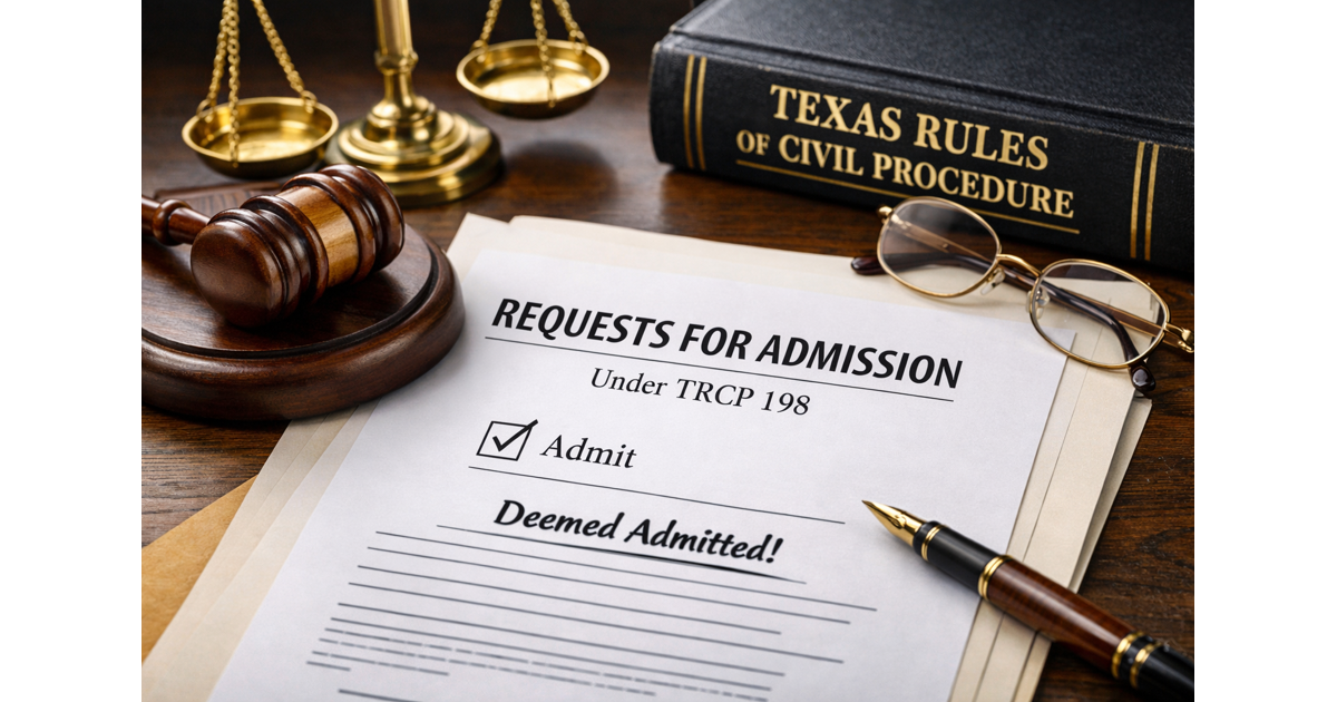 The Strategic Power of Requests for Admission in Texas: How TRCP 198 ...