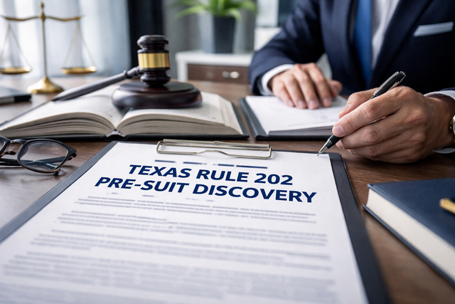 Pre-Suit Discovery in Texas: When Can You Force Testimony Before Filing ...