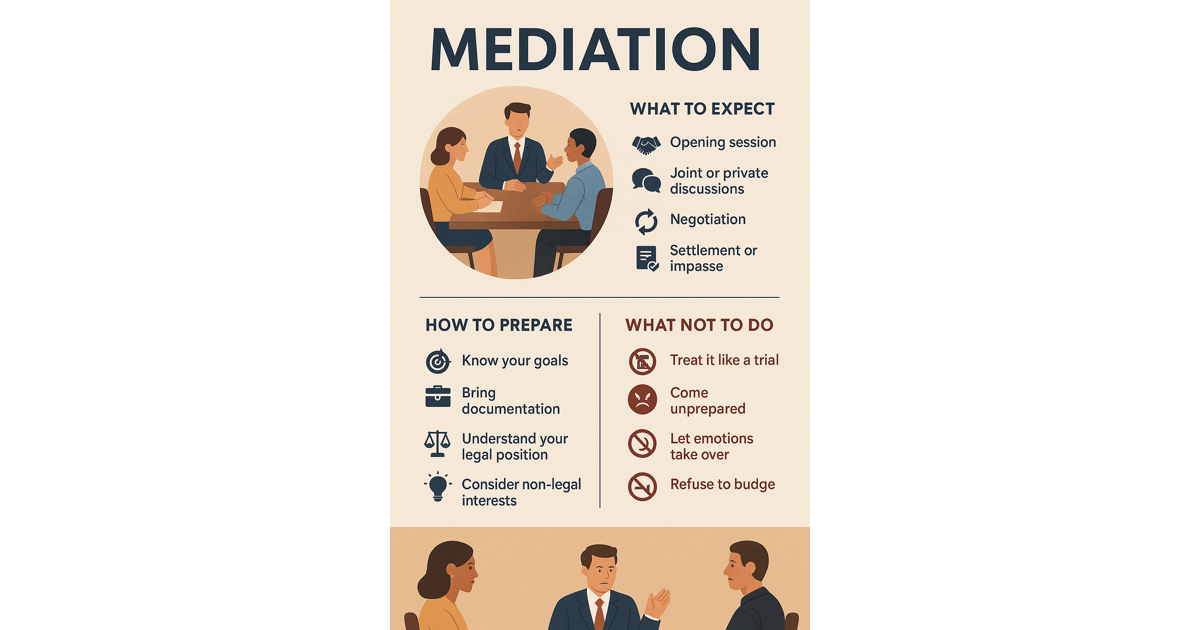 Mediation: What to Expect, How to Prepare, and Common Missteps to Avoid