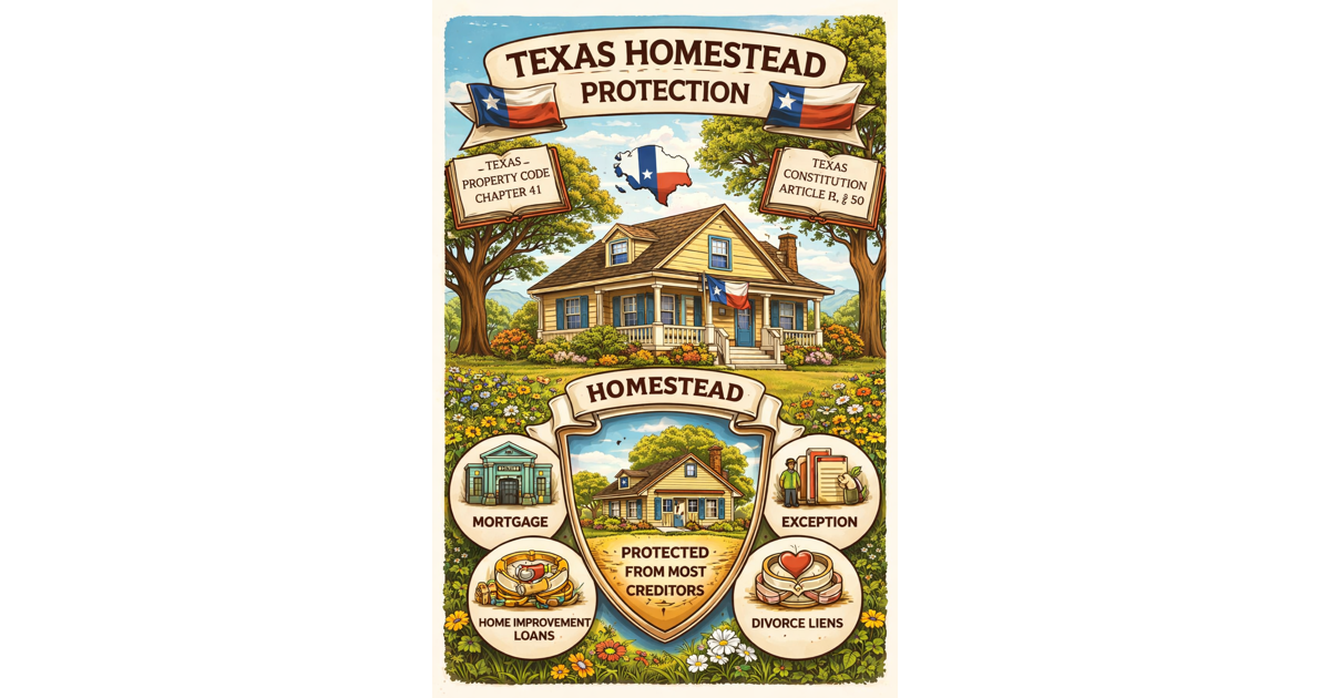 Texas Homestead Rights: What Actually Protects Your Home from Creditors?