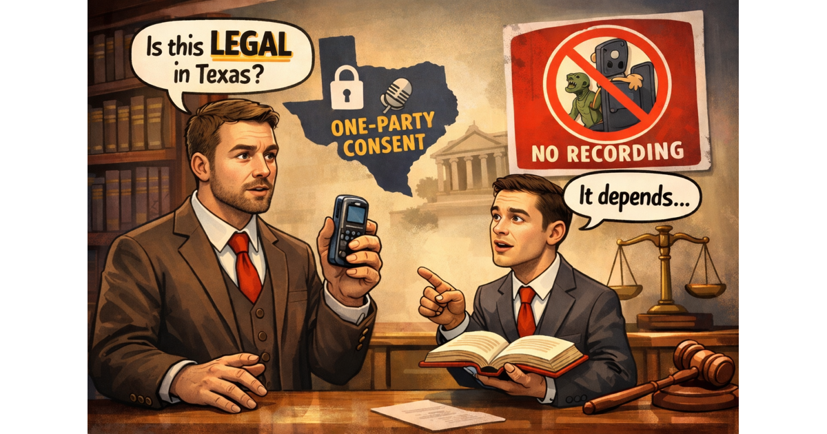 Can You Legally Record a Conversation in Texas?