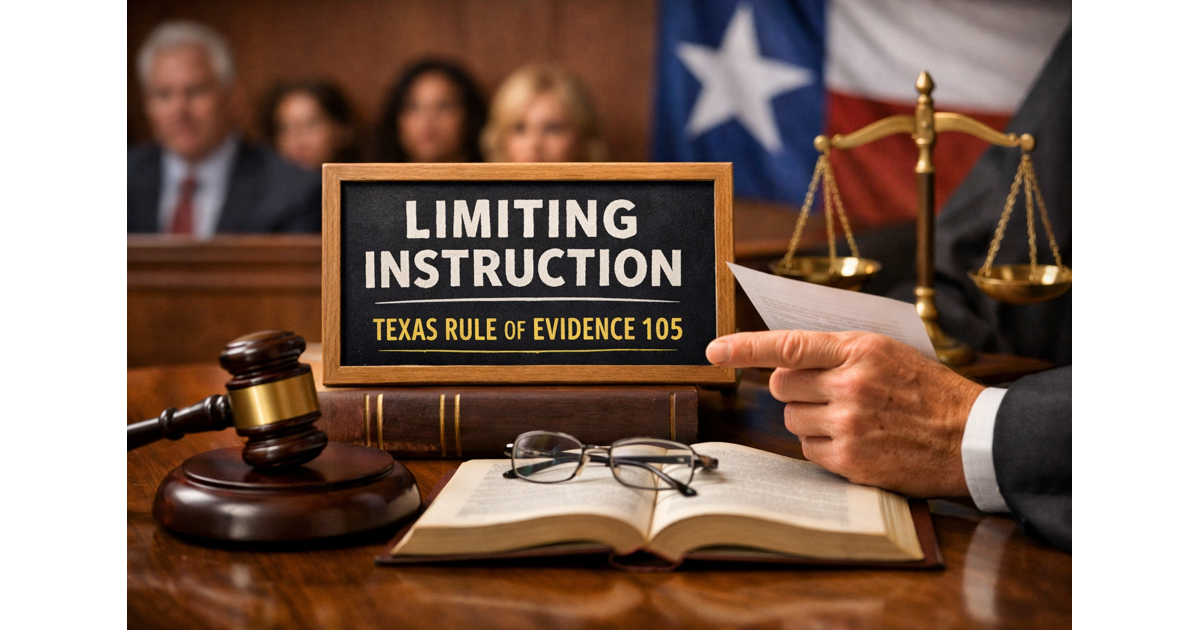 The Overlooked Power of Limiting Instructions in Texas Courts: How TRE ...