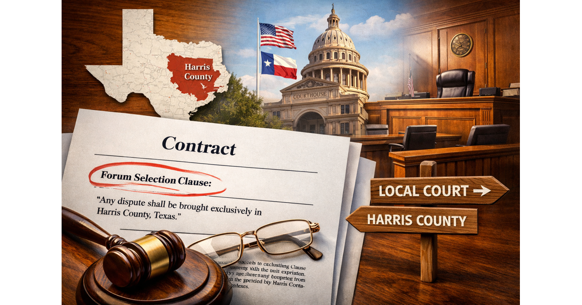 Forum Selection Clauses in Texas: When Contract Language Dictates Where ...