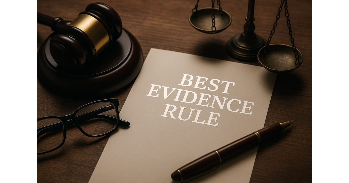 The Best Evidence Rule Under Texas Law: What It Really Means in Court